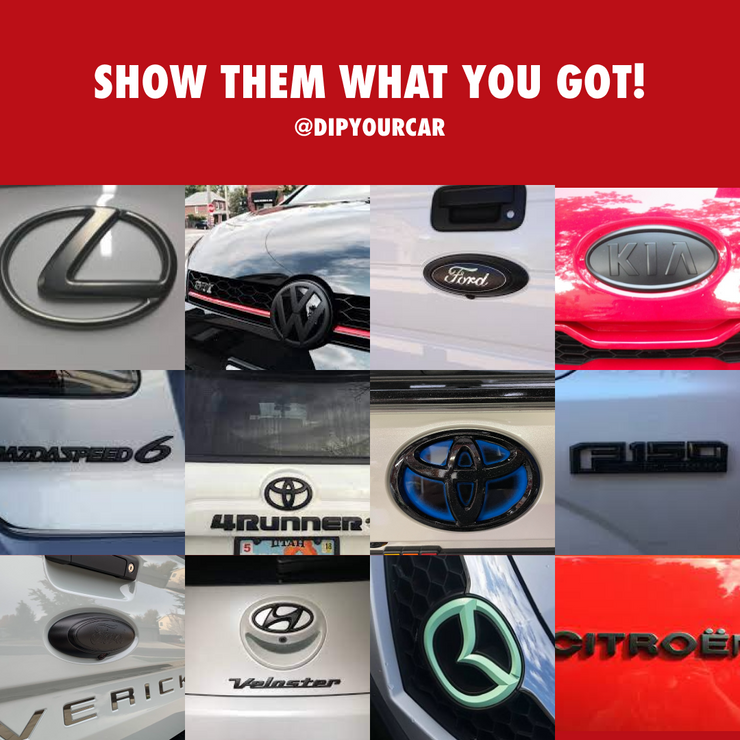HyperDip® Emblem & Badges Kit – DipYourCar Canada